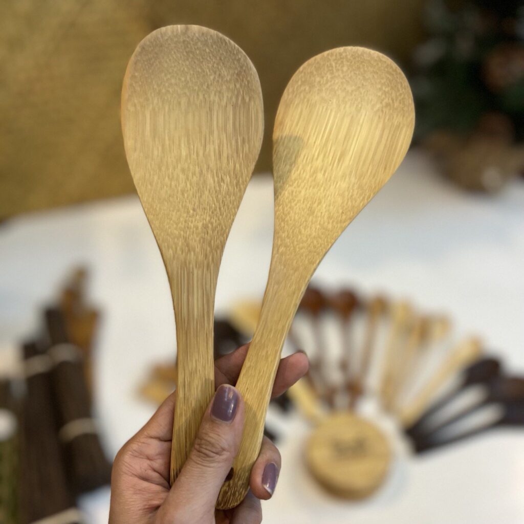 Bamboo Rice Spatula - Suria Green